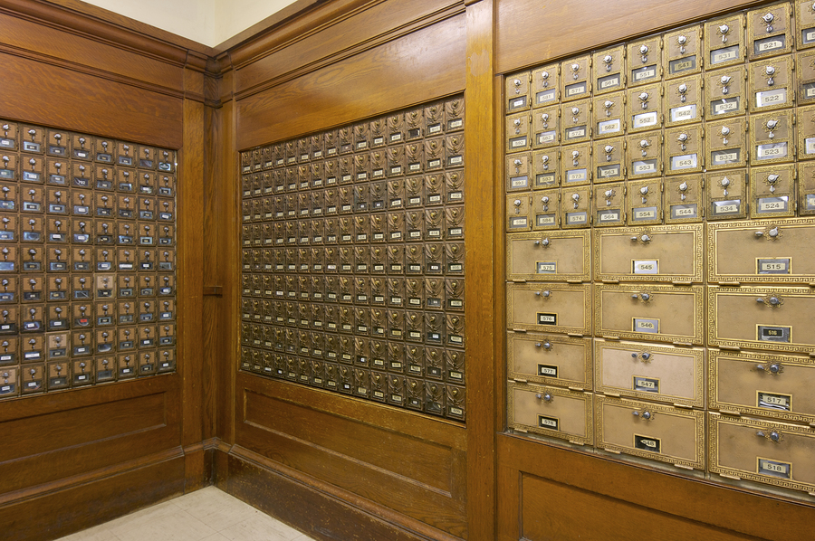 Mailboxes Lined Up In A Post Office Postalwork