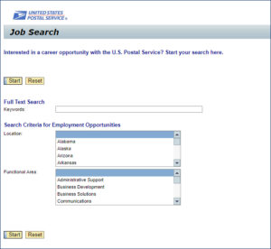 Post Office eCareer Recruiting site Guide.